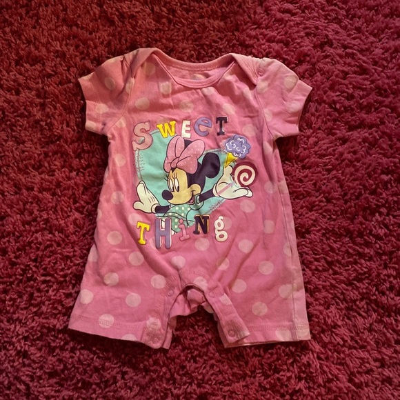 Disney | One Pieces | Kids Disney Pink Minnie Mouse One Piece Outfit ...